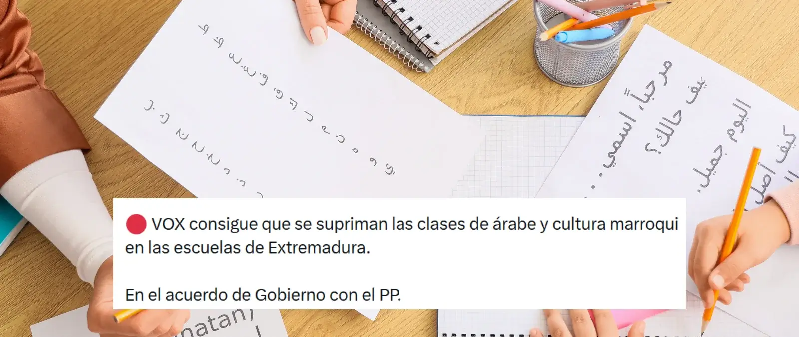 Qué sabemos sobre que PP y Vox han suprimido las clases de árabe y ...